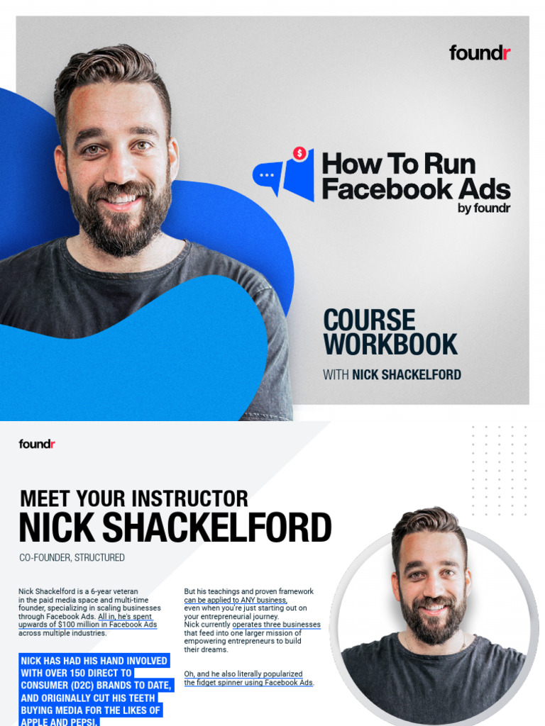 Workbook - Facebook Ads Course - Foundr v3 Interactive | PDF