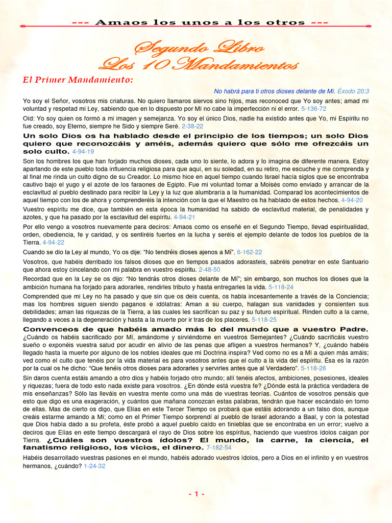 6 El Primer Mandamiento | PDF