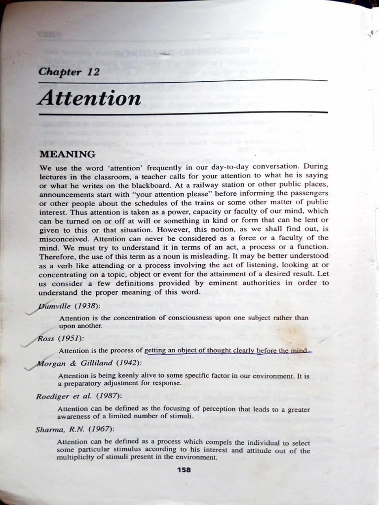 ATTENTION | PDF | Attention | Perception