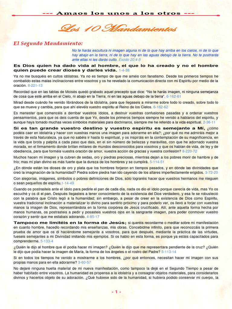 7 El Segundo Mandamiento | PDF