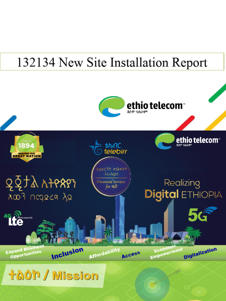 New Site Installation Report 132134 | PDF