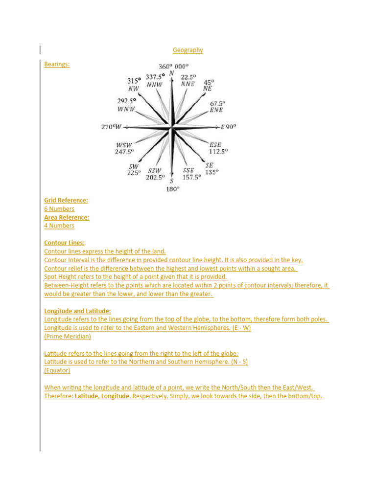 Geography Notes | PDF