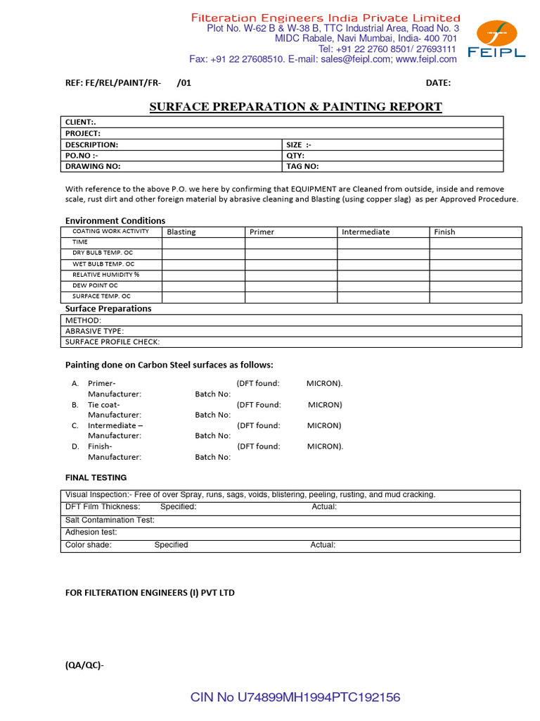 PAINTING REPORT | PDF