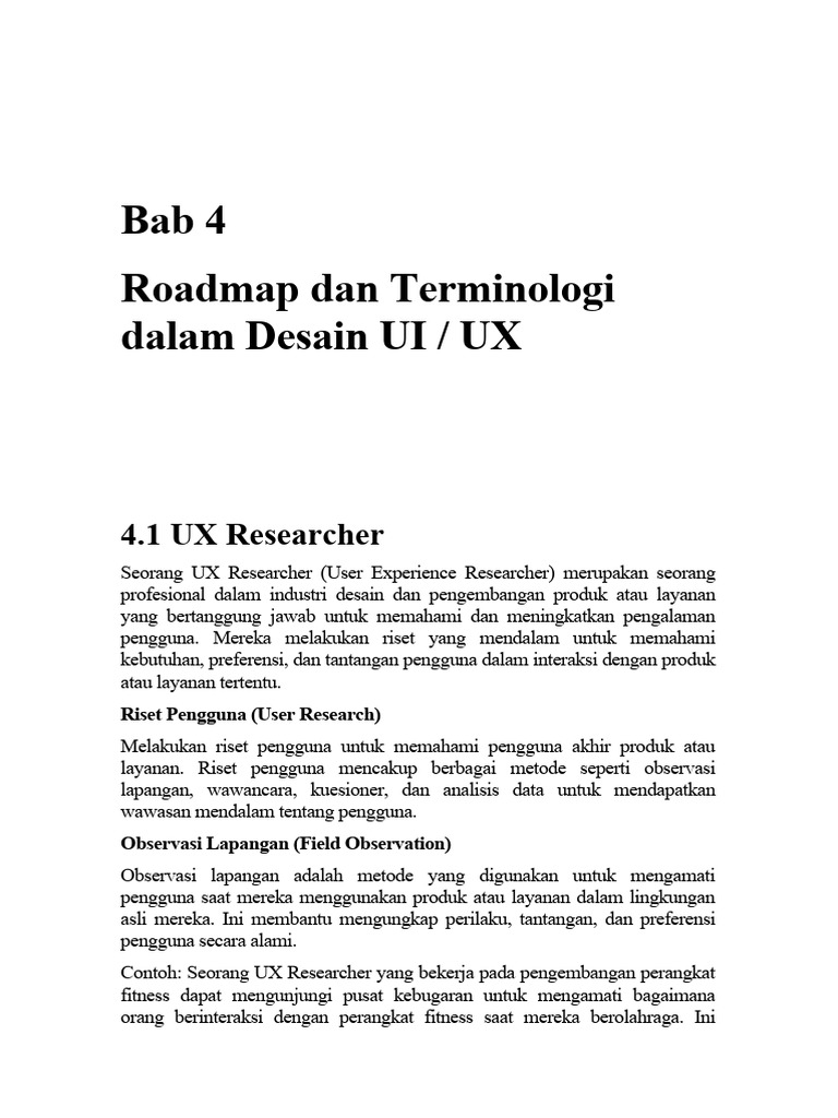 Roadmap UIUX | PDF