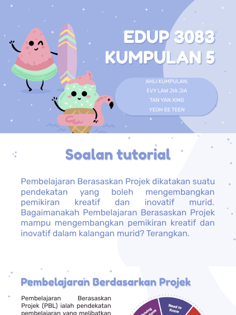 EDUP 3083 Kumpulan 5: Ahli Kumpulan: Evy Law Jia Jia Tan Yan Xing Yeoh Ee Teen | PDF