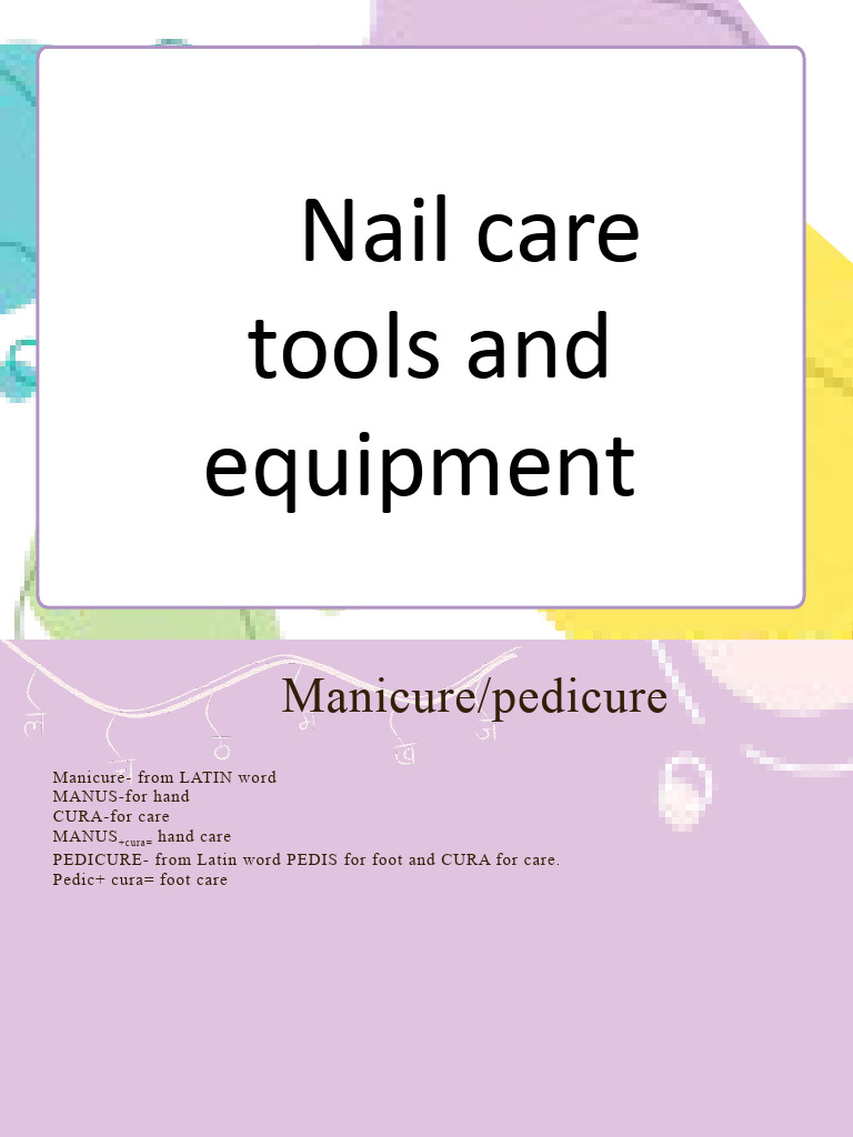Nail Care Tools and Equipment Guide | PDF