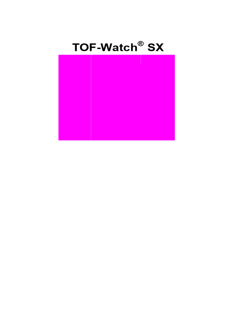 TOF-Watch Manuale IT | PDF