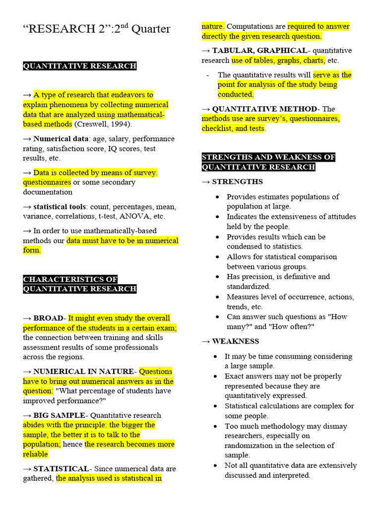 Reviewer 2 Quarter | PDF