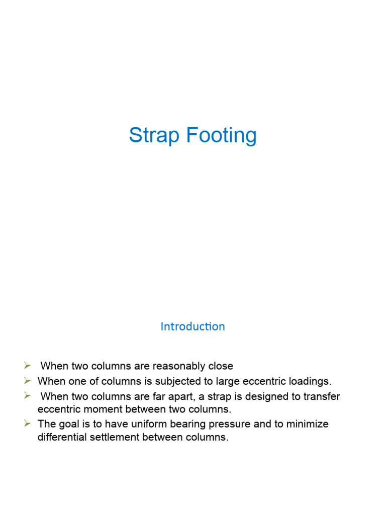 Strap Footing Design by Adil | PDF | Strength Of Materials | Reinforced Concrete