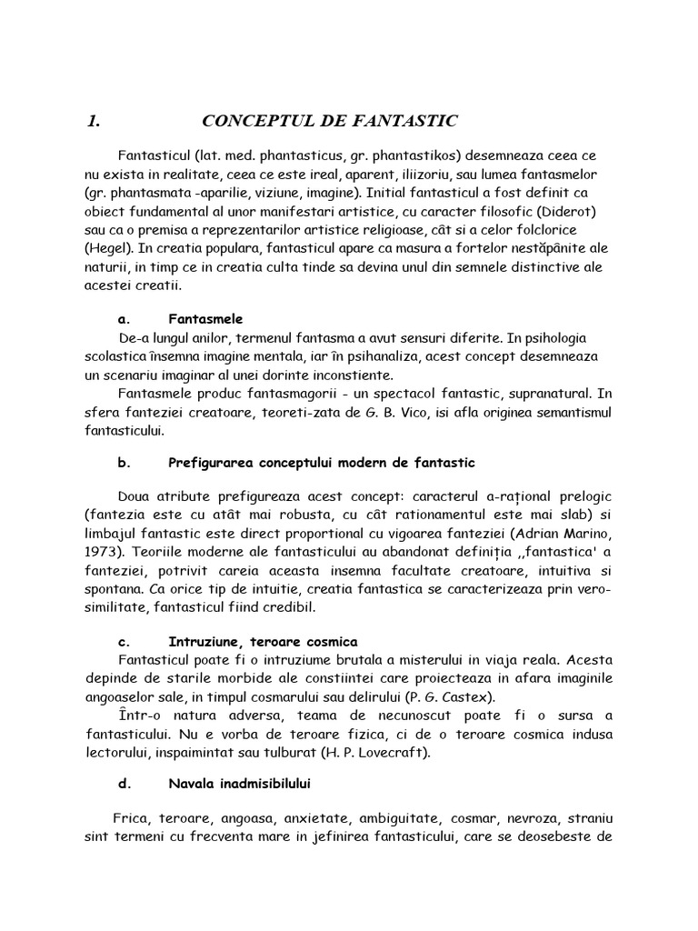 Despre Fantastic | PDF
