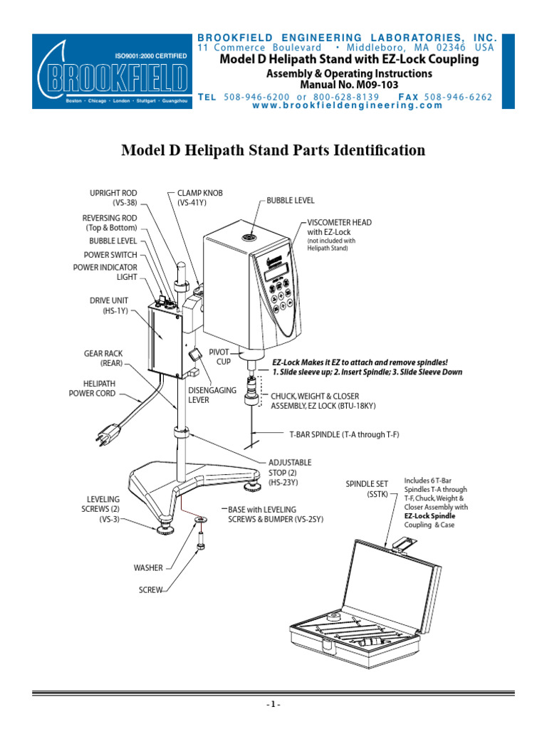 Model D Helipath Stand PARTS | PDF