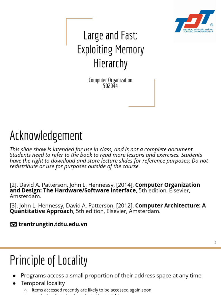 CH10 - Memory Hierarchy | PDF | Computers
