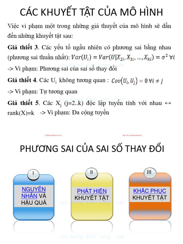 Kinh tế lượng - khuyết tật mô hình | PDF