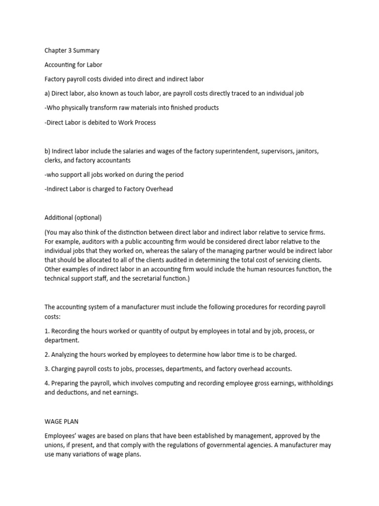 Chapter 3 Summary Pdf
