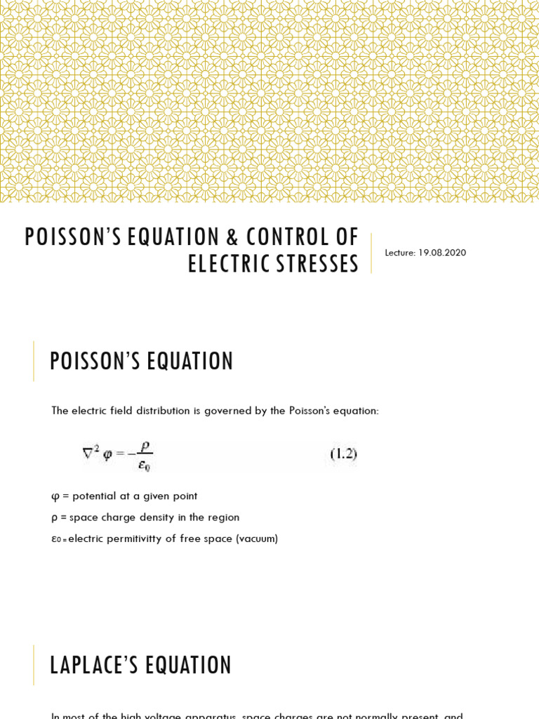 Lecture 3 28.8.2020 Poissons Equation | PDF | Teaching Methods ...