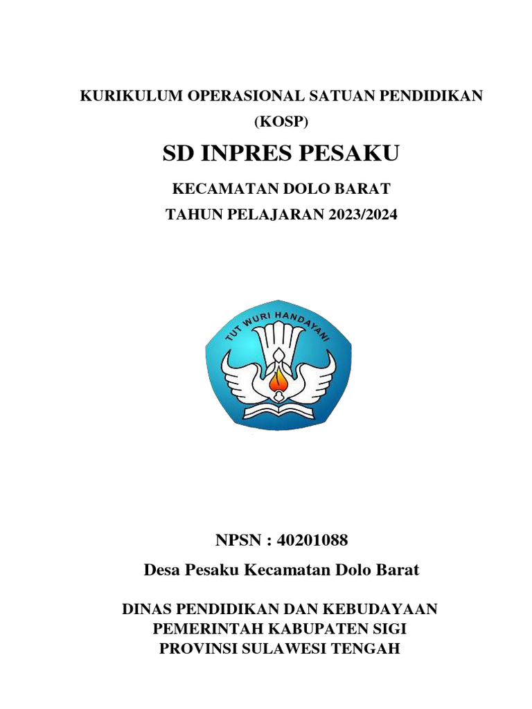 Kosp (1) - SD Inpres Pesaku | PDF