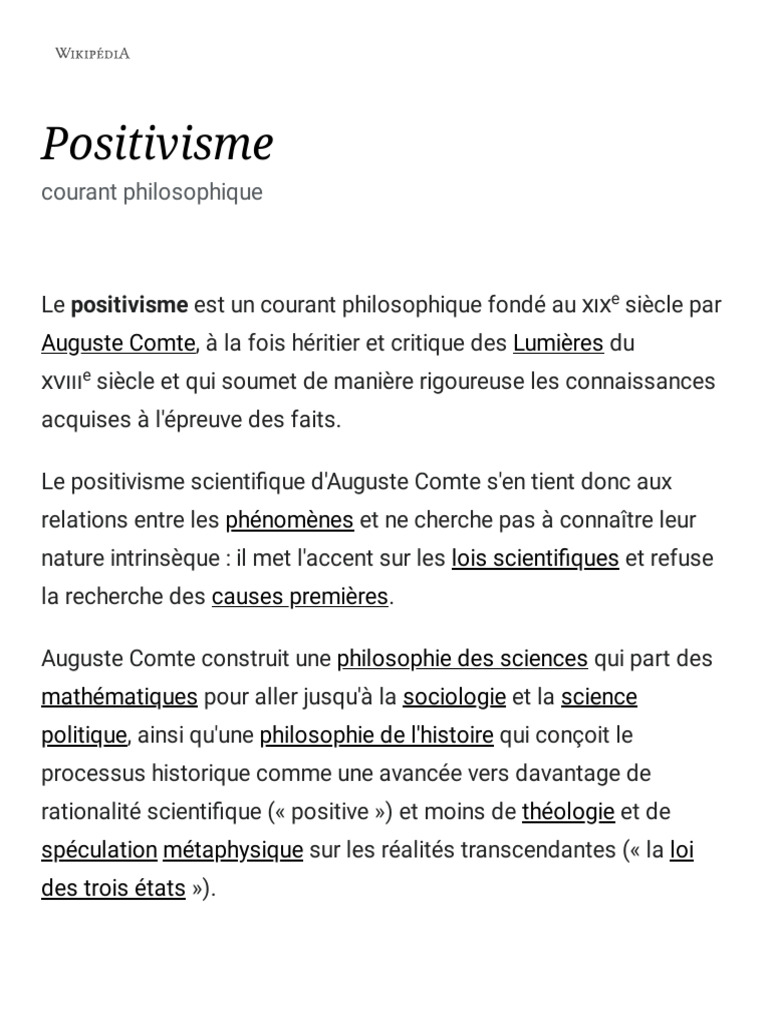 Positivisme | PDF