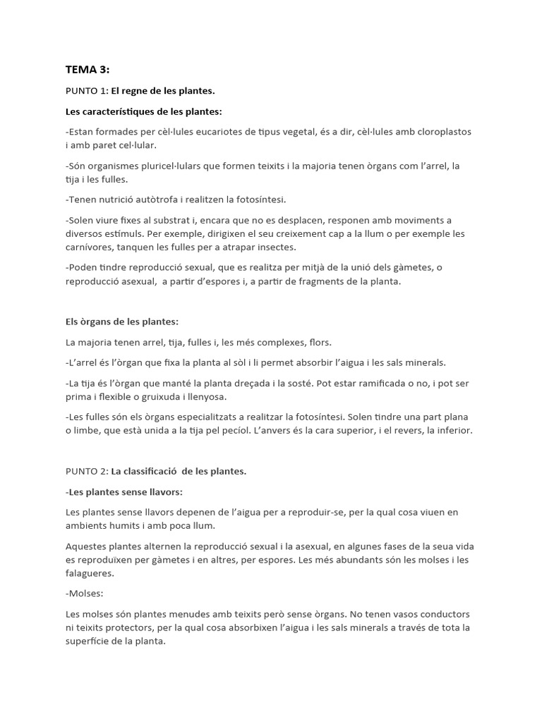 Resum Biologia Tema 3 | PDF