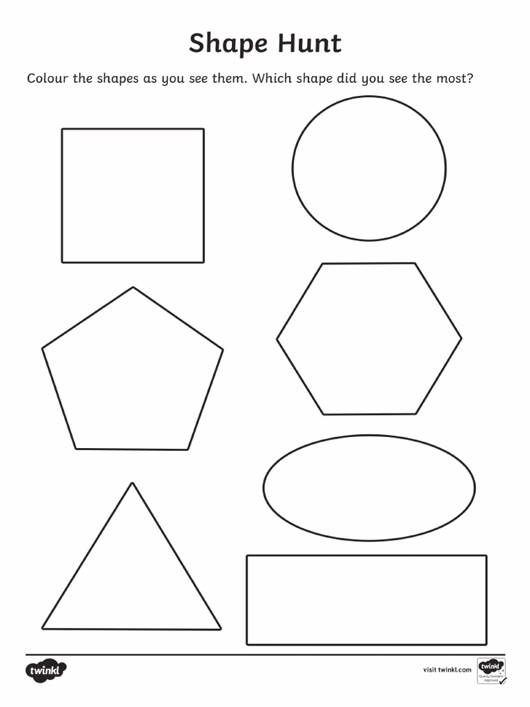 T N 962 Shape Hunt Worksheet | PDF