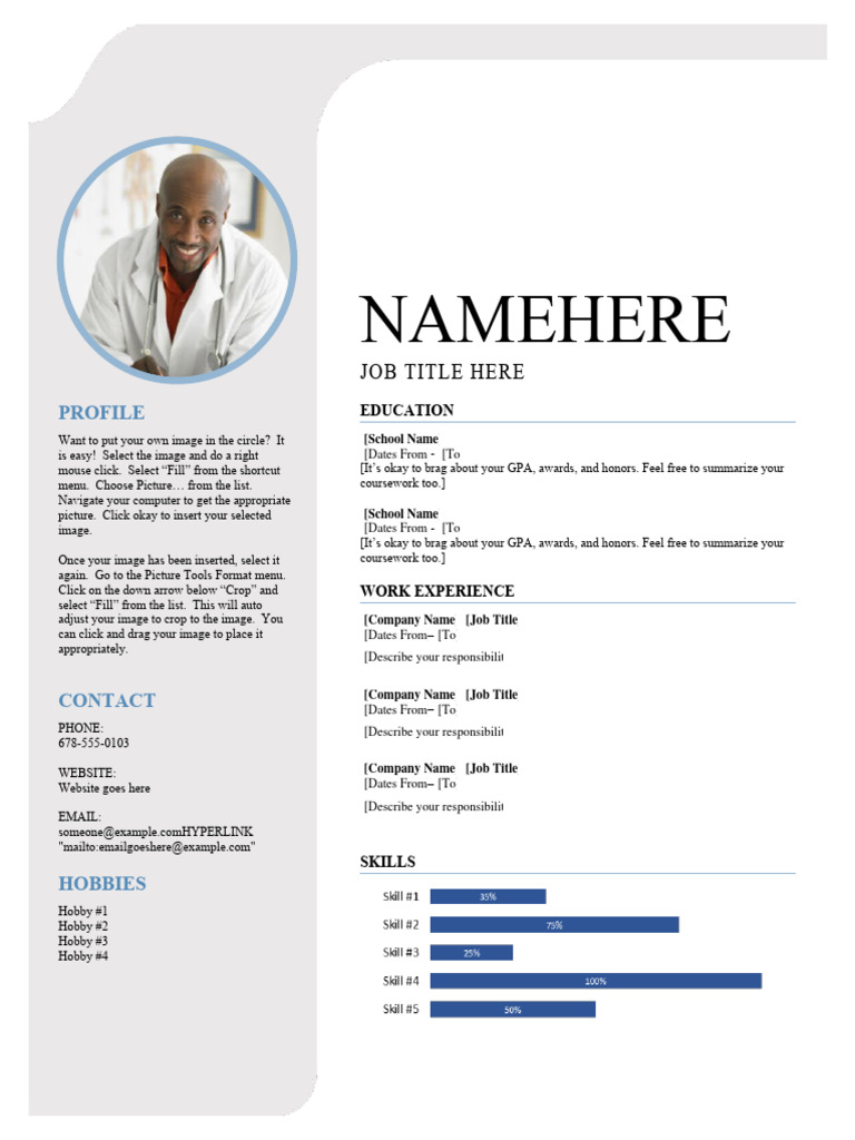 Bold modern resume to modify | PDF