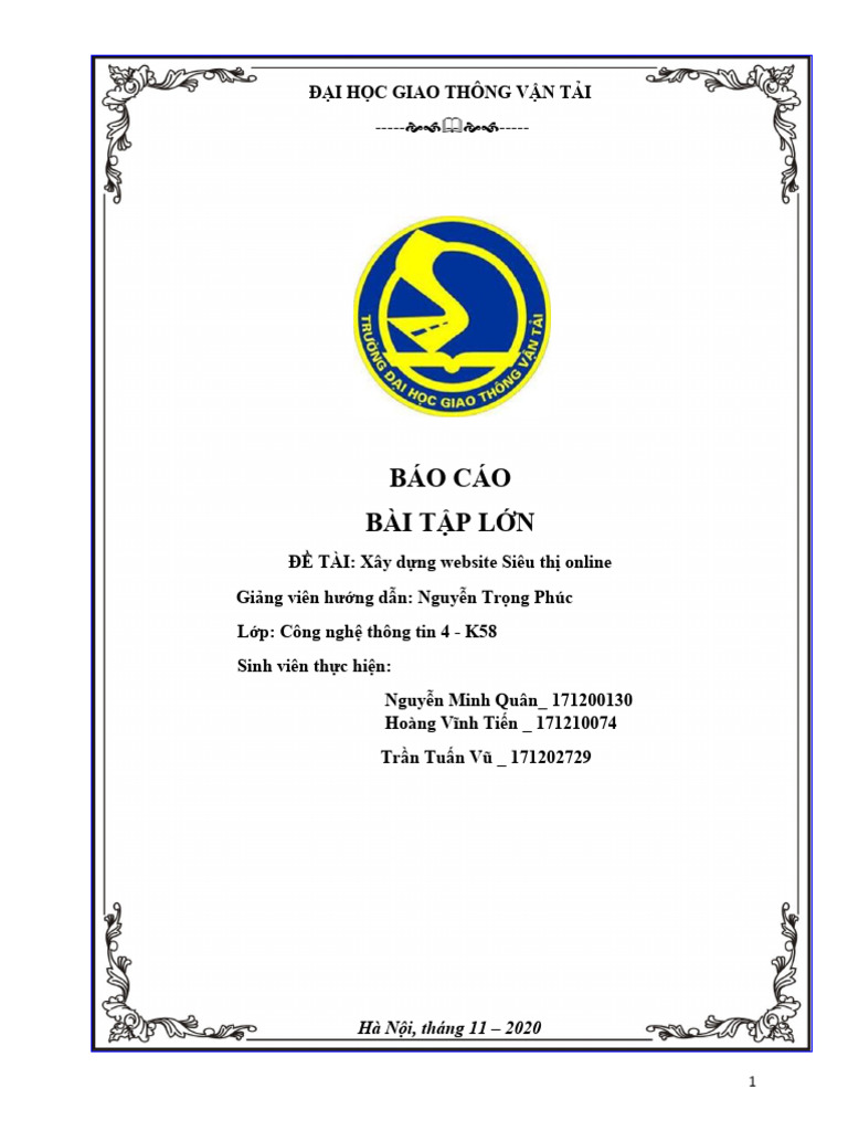 Báo Cáo BTL PHP | PDF