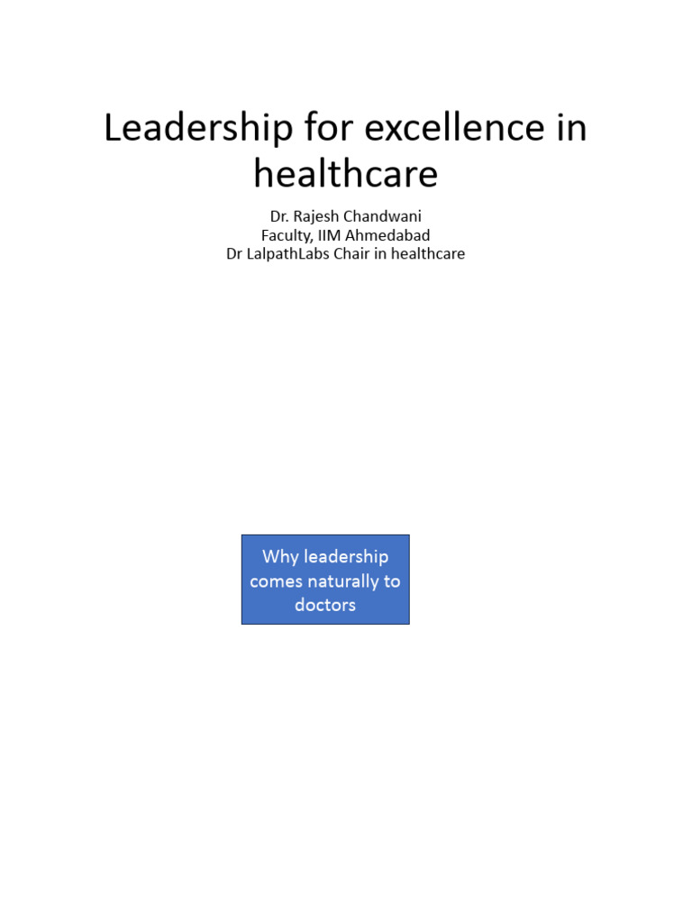 Leadership Healthcare Pdf
