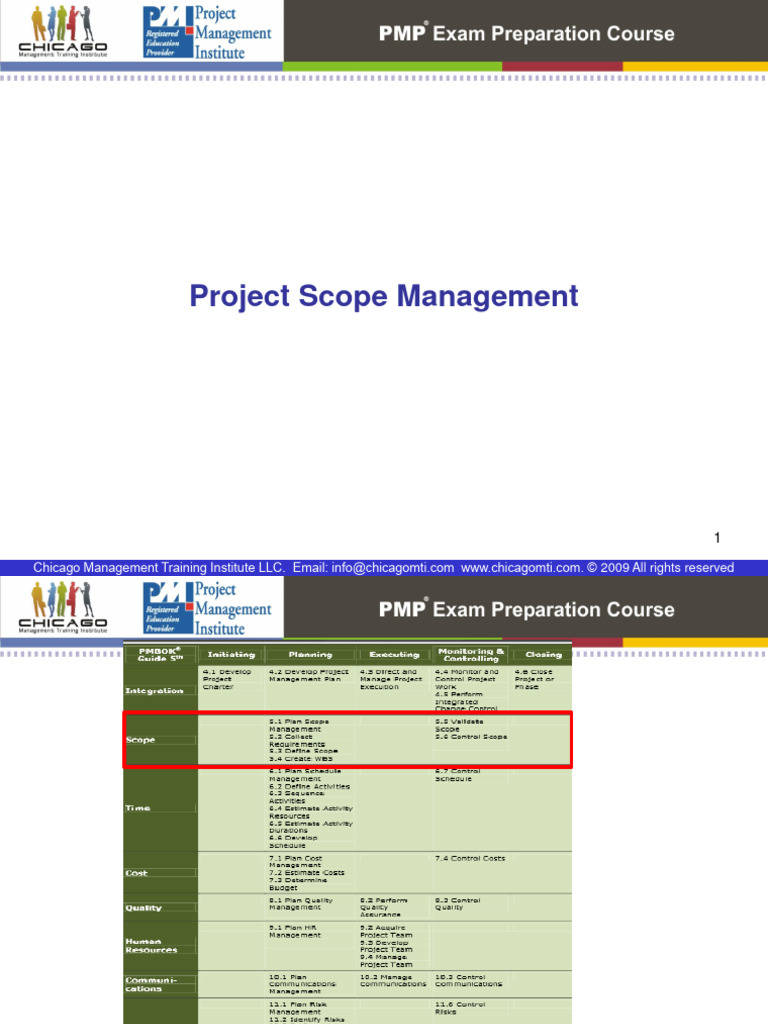 05 Project Scope Management-5th Ed | PDF