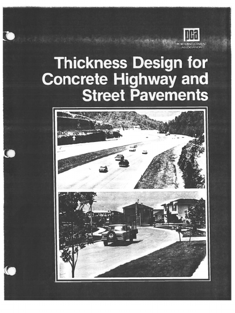 PCA-Thickness Design for Concrete Pavements | PDF