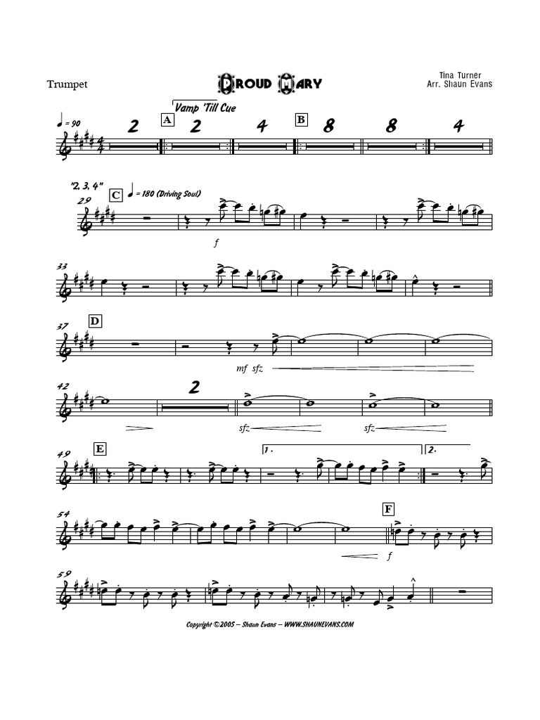 Proud Mary Tromba | PDF