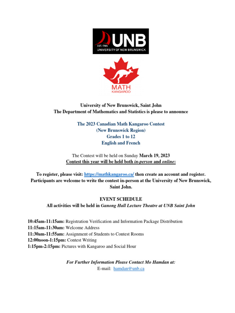 Math Kangaroo Contest | PDF