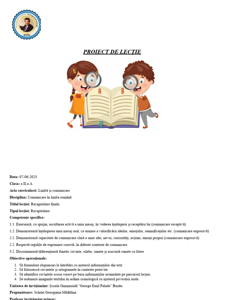 Titularizare 2023 | PDF