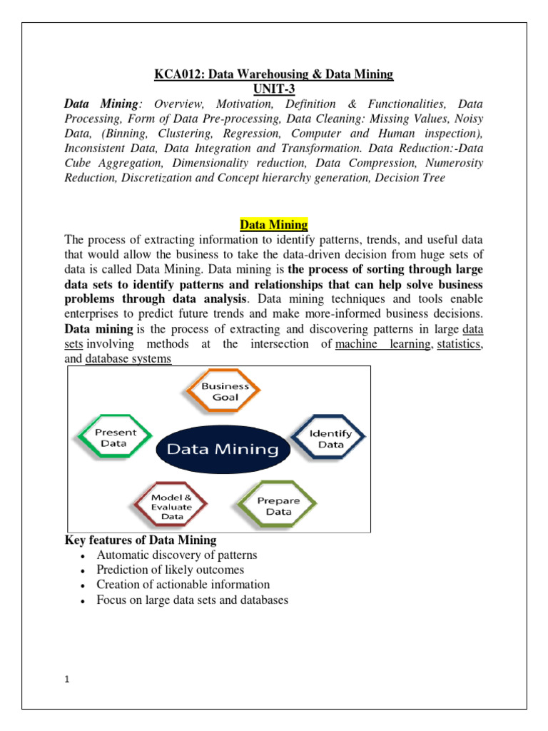 Unit 3 Datawarehouse | PDF