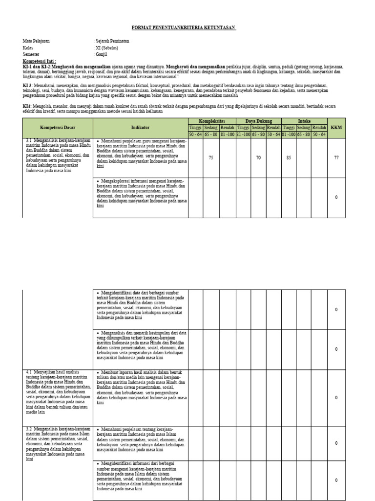 6. NEW FORMAT KKM EXCEL | PDF