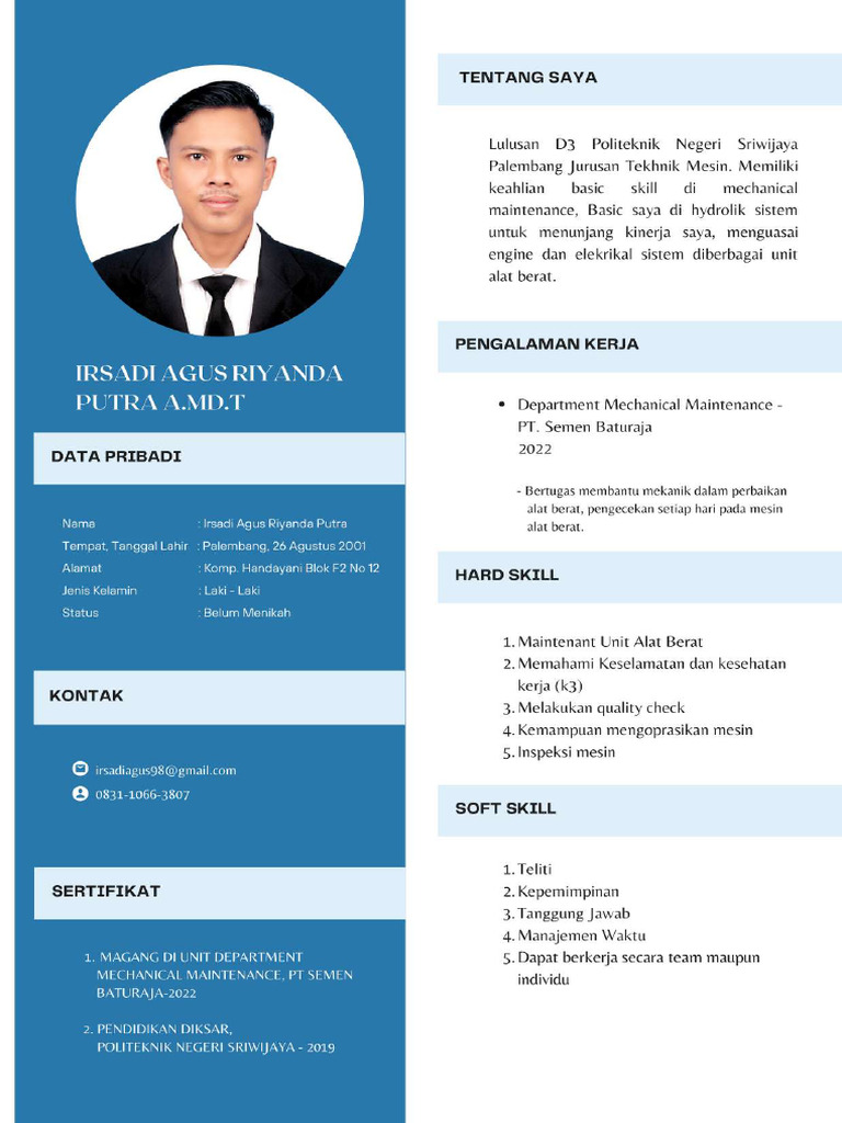CV IRSADI AGUS RIYANDA (1) - Compressed | PDF