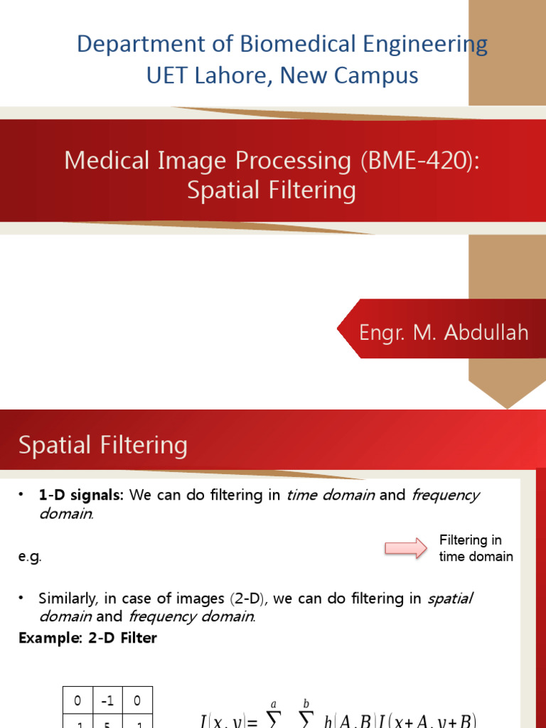 Lec 03 (BIP) Spatial Filtering | PDF