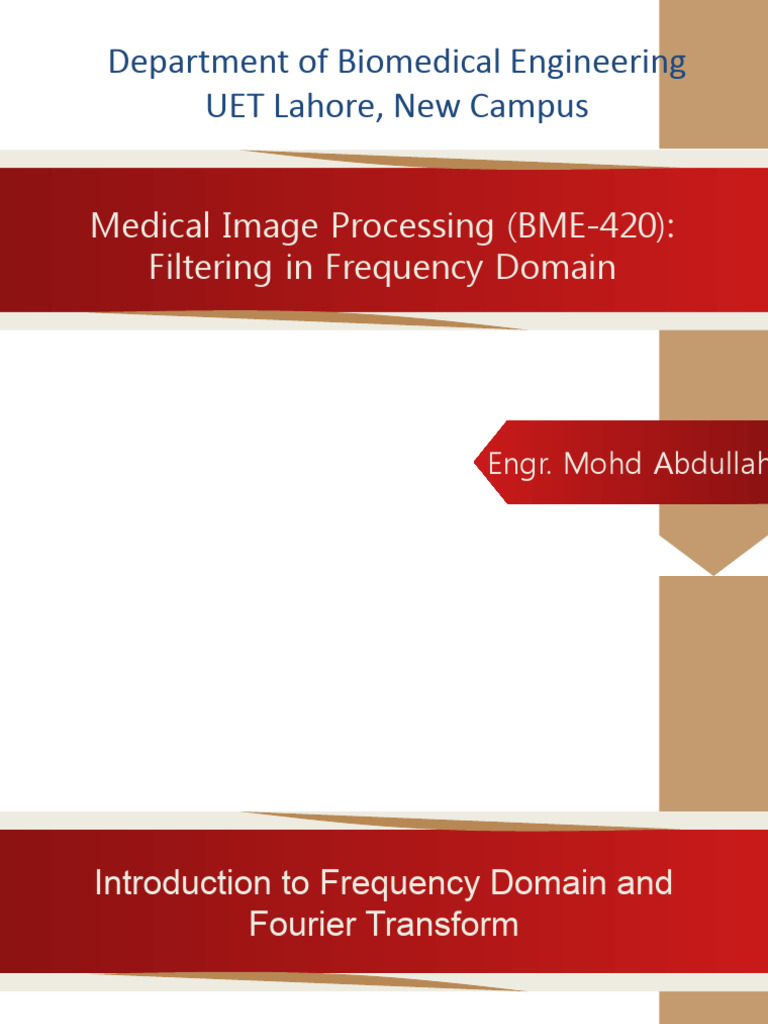Lec 04 (BIP) Filtering in Frequency Domain | PDF