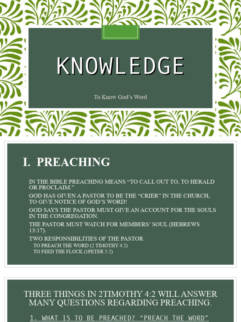 Knowledge 1 | PDF