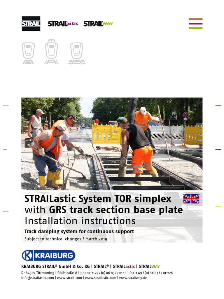 Strailastic System Tor Simplex: With Grs Track Section Base Plate ...