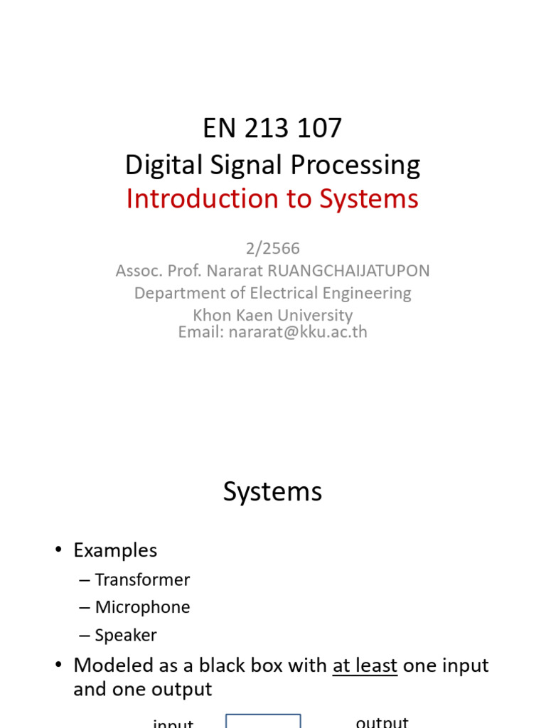 CH 3 Intro Systems | PDF