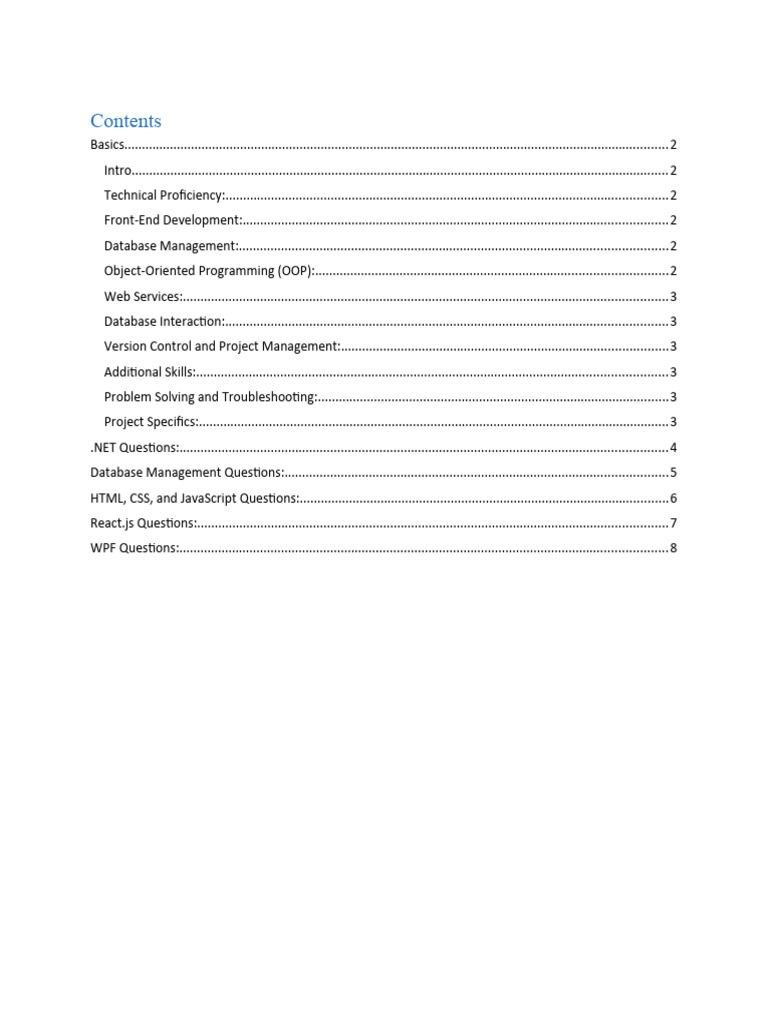 Interview Ques | PDF Interview Ques | PDF