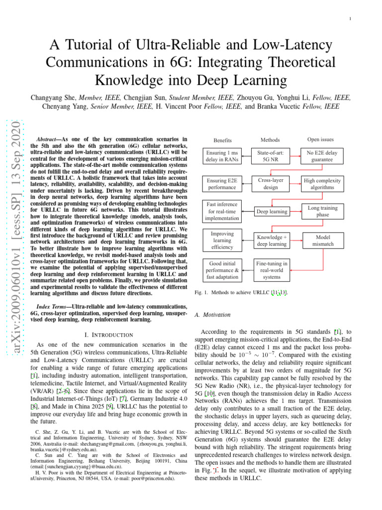 URLLC First Principles and Implementation For 6G 1603167259 | PDF | Deep Learning | Computer Network