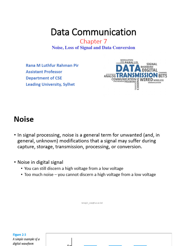 Chapter 7 Noise, Loss of Signal and Conversion | PDF