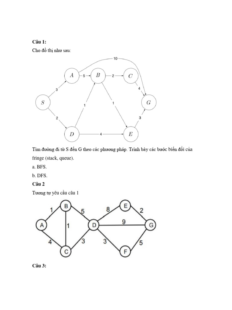 Assignment 1 - BFS DFS | PDF Assignment 1 - BFS DFS | PDF