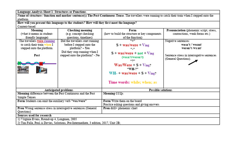 Resource 5. Language Analysis Sheet | PDF