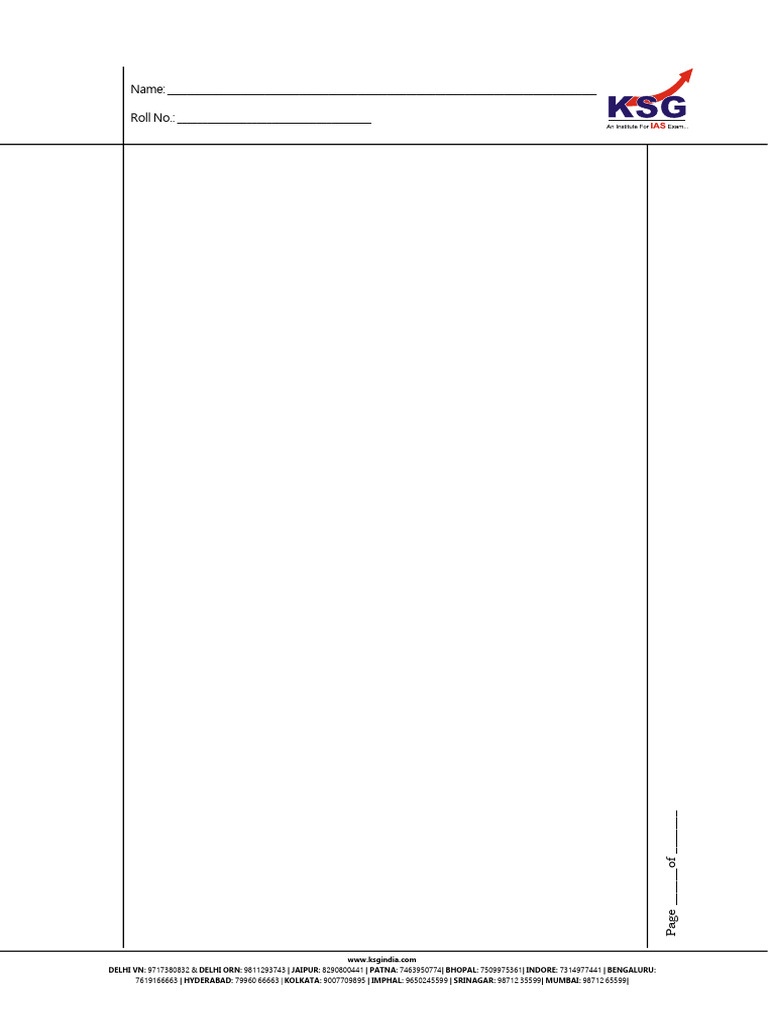 02 Blank Answer Sheet | PDF