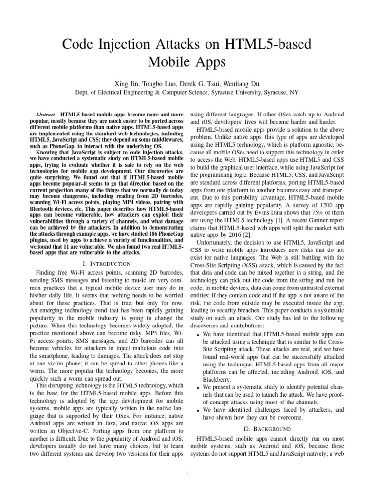 Injector Tool Study | PDF