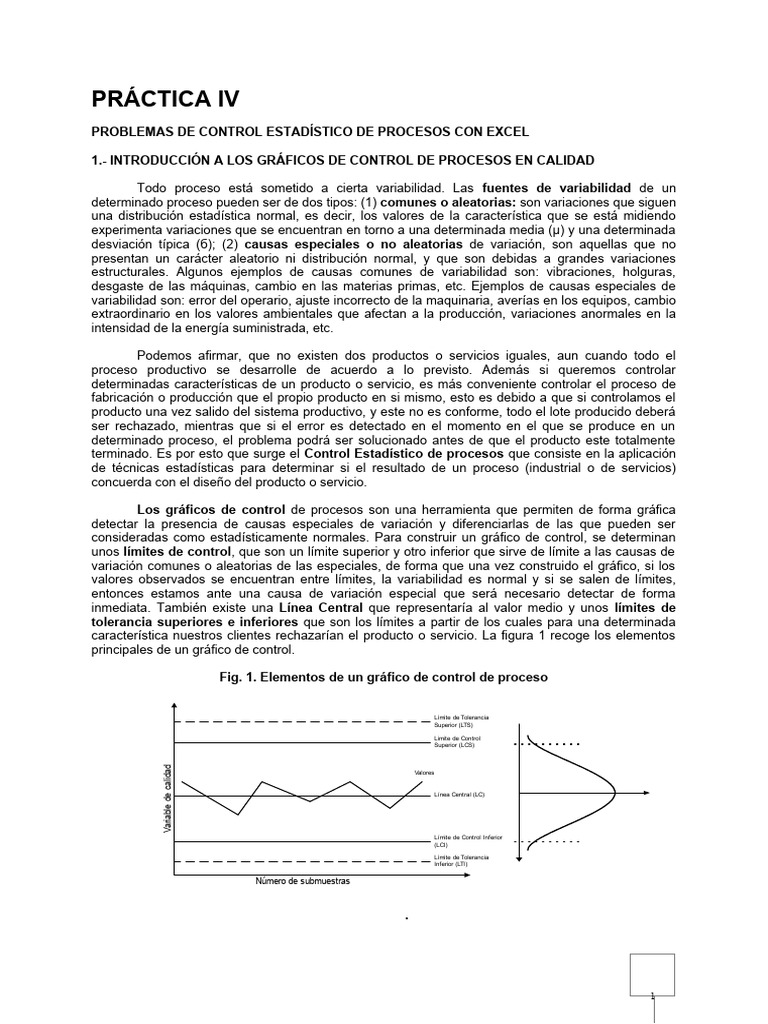 PRACTICA IV CONTROL_ESTADISTICO_PROCESOS_ALUMNOS | PDF