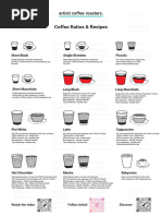 Barista Cheat Sheet PDF | PDF | Coffee | Drink
