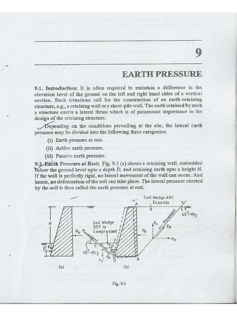Unit IV - Part 4 - Earth Pressure Theory | PDF
