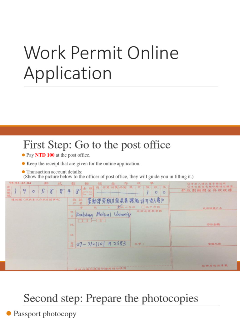 Work Permit Online Application | PDF | Computers